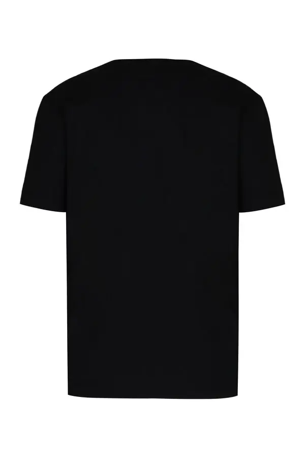 Zegna Crew Neck Cotton T-shirt - Black
