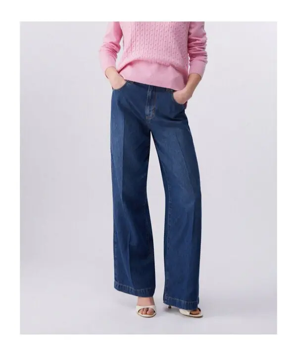 Liu Jo High-waist Flared Jeans With Embellished Belt Loops - Blue
