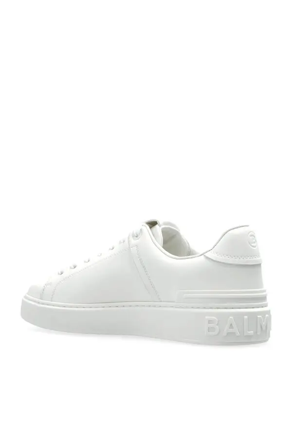 Balmain B Court Sport Lace-up Sneakers - White