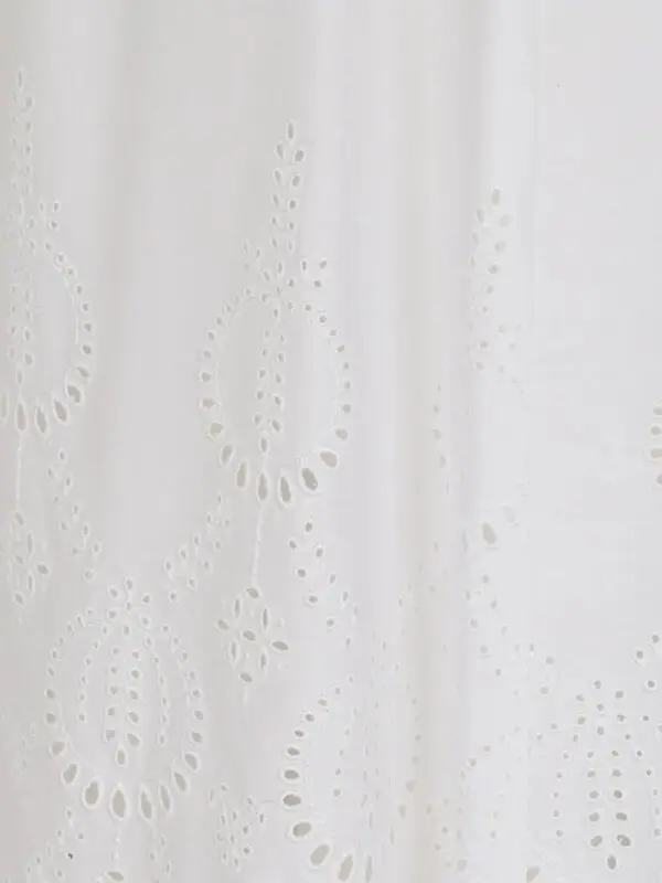 P.a.r.o.s.h Eyelet A-line Midi Skirt