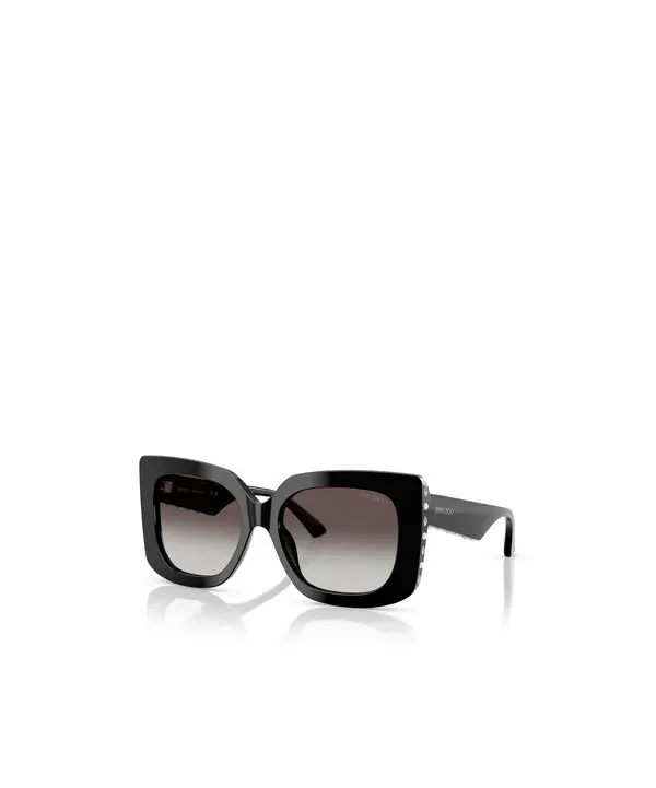 JIMMY CHOO Butterfly Frame Sunglasses - Black
