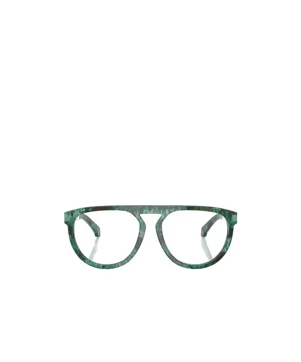 Moncler Geometric Shape Eyeglasses - Green