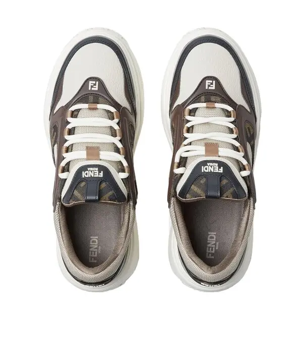 Fendi Leather Low-top Sneakers - White