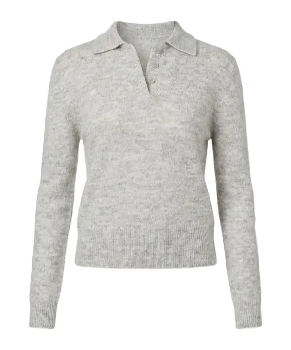 AMOMENTO Lapel Collar Pullover