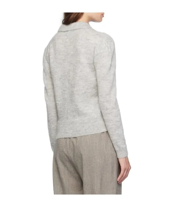 AMOMENTO Lapel Collar Pullover