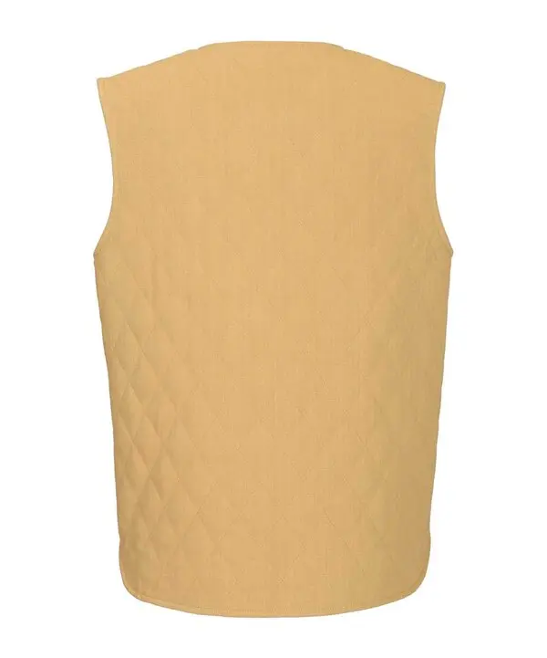 BLAZÉ MILANO V-neck Quilted Vest - Nude