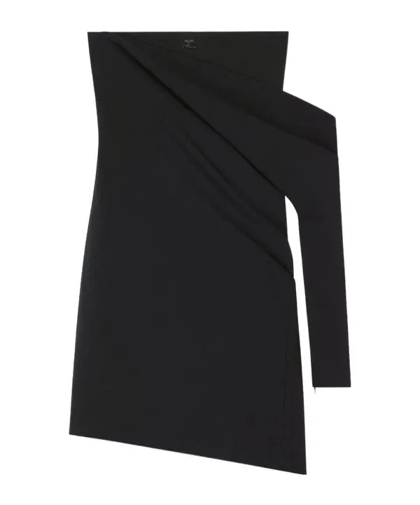 COURREGES Draped Bustier Dress - Black