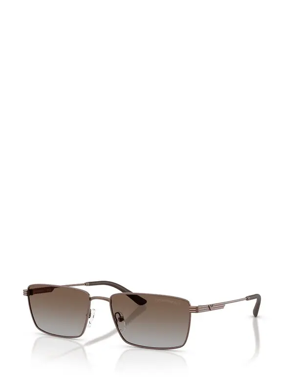 Emporio Armani Rectangle Frame Sunglasses
