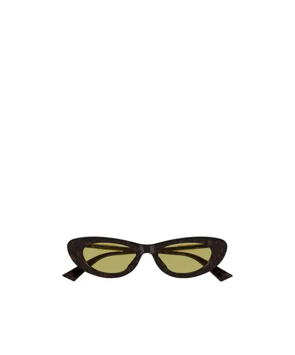 Bottega Veneta Cat Eye Tortoiseshell Full Rim Sunglasses