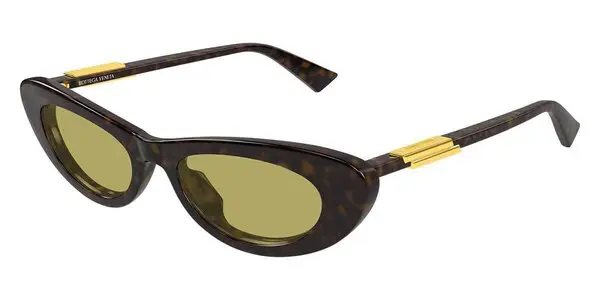 Bottega Veneta Cat Eye Tortoiseshell Full Rim Sunglasses