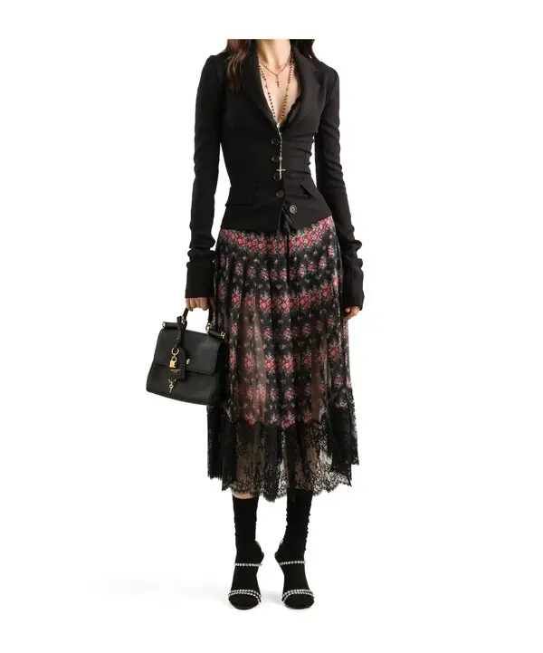 Dolce & Gabbana Fitted Waist Jacket With Button Fastening