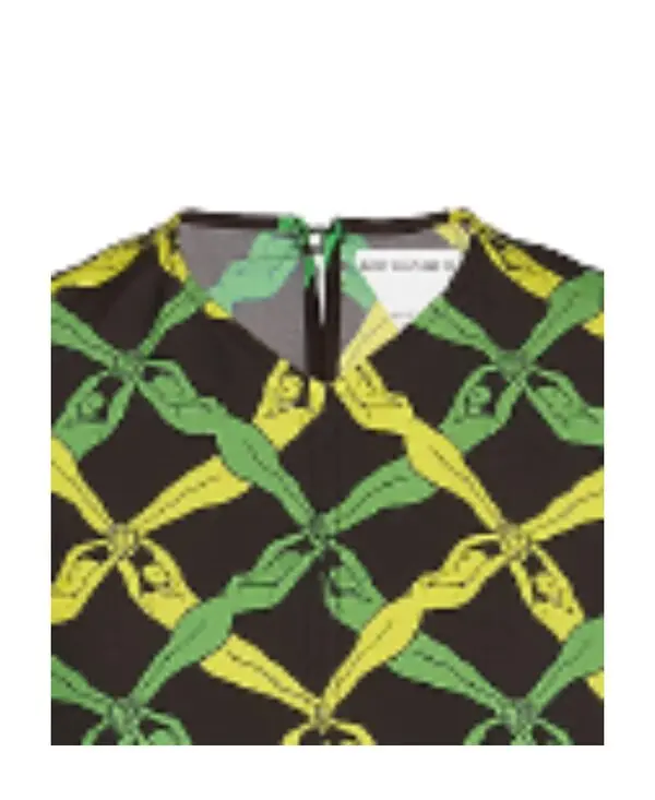 Bottega Veneta Printed Blouse With Knot Details