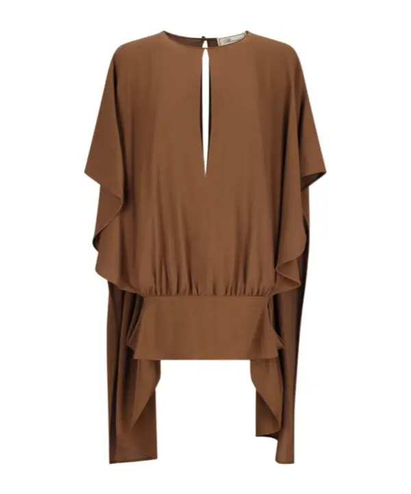Blumarine Draped Keyhole Top