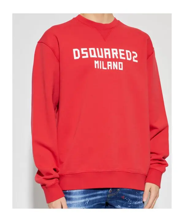 Dsquared2 Milano Cool Fit Crewneck Sweatshirt - Red