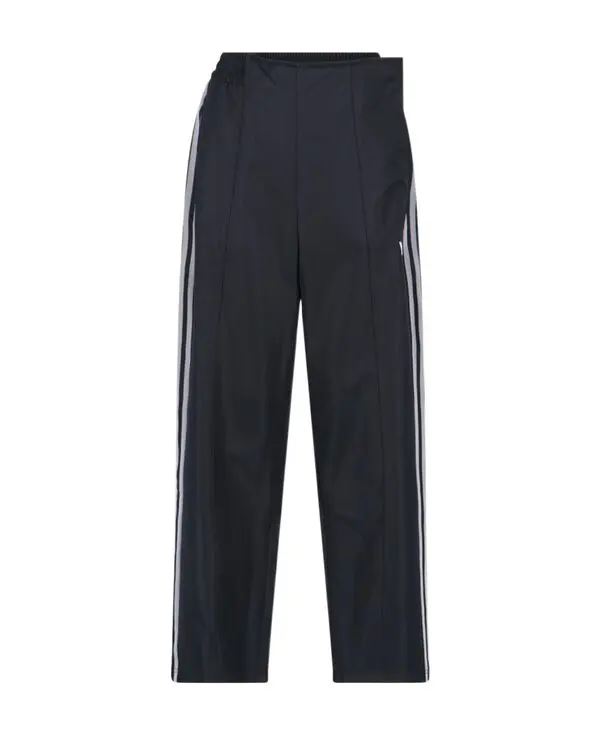 Y3 X Firebird Wide Leg Track Joggers With Logo Detail - Black