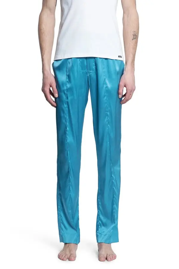 TOM FORD Logo-waistband Pyjamas - Blue
