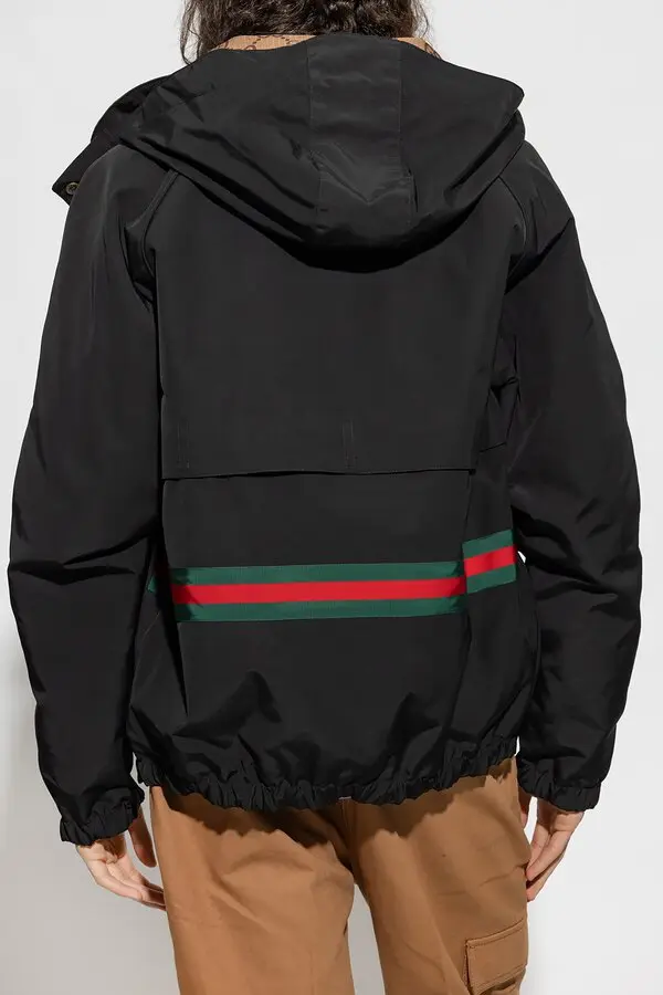 Gucci Reversible Gg Canvas Jacket - Black