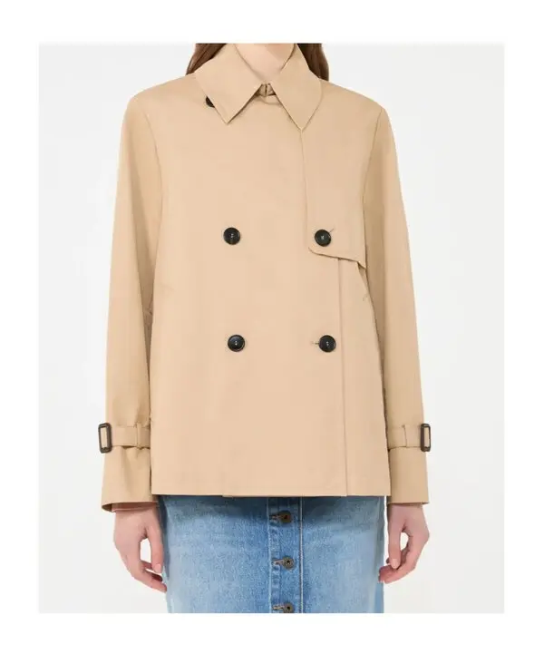 Max Mara Double-breasted Trench Jacket - Beige