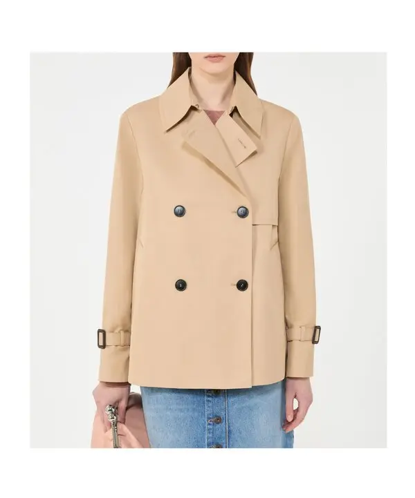 Max Mara Double-breasted Trench Jacket - Beige
