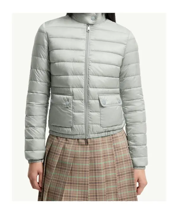 Moncler Lans Zip-up Short Padded Jacket - Grey