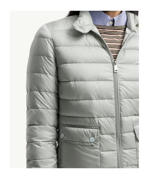 Moncler Lans Zip-up Short Padded Jacket - Grey