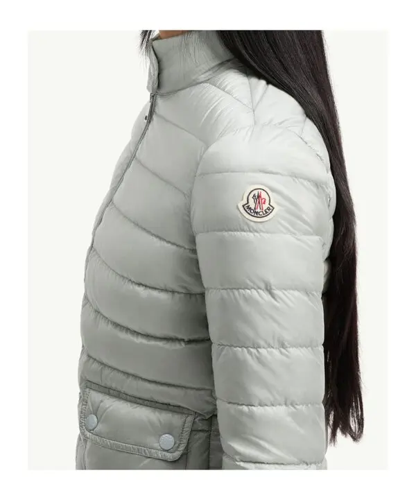 Moncler Lans Zip-up Short Padded Jacket - Grey