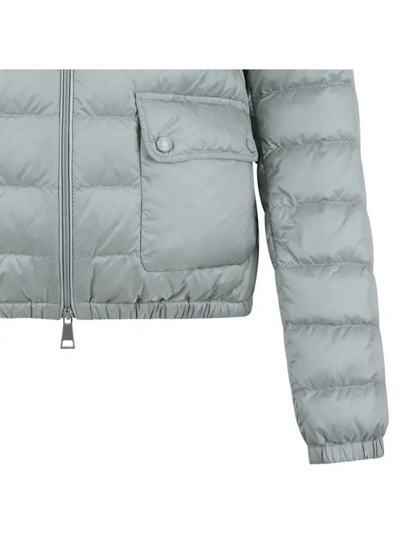 Moncler Lans Zip-up Short Padded Jacket - Grey