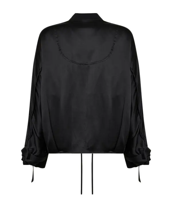 Co Name' Oversized Drawstring Bomber Jacket