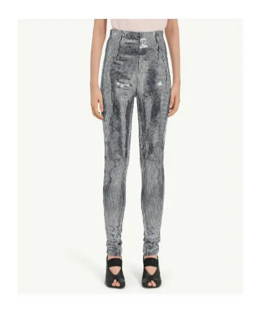MAISON MARGIELA High-waisted Sequinned Trousers