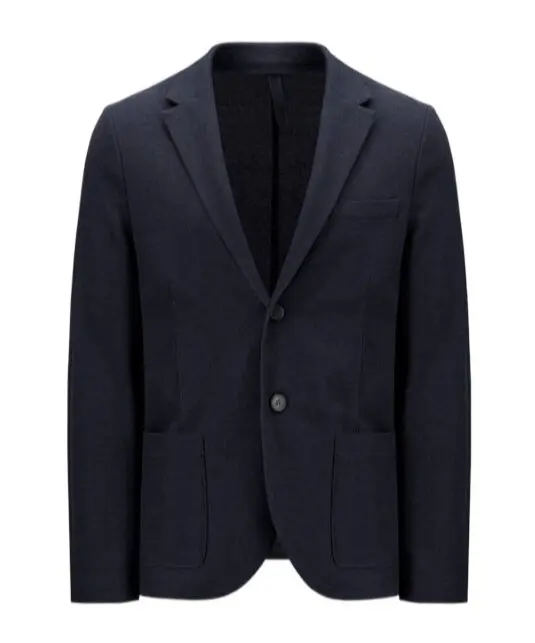 Harris Wharf London Textured Two-button Blazer - Black