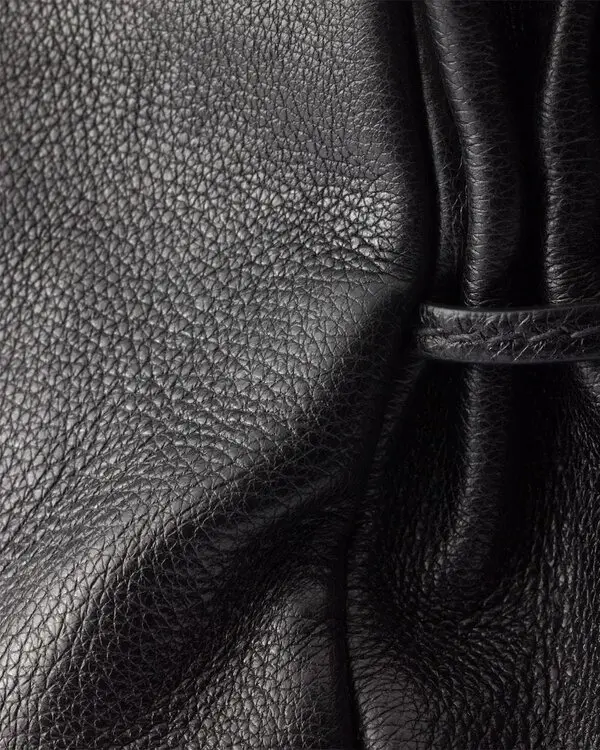 Prada Bonnie Medium Antiqued Leather Tote Bag - Black