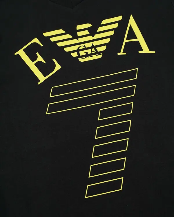 EA7 Logo T-shirt With Round Neck