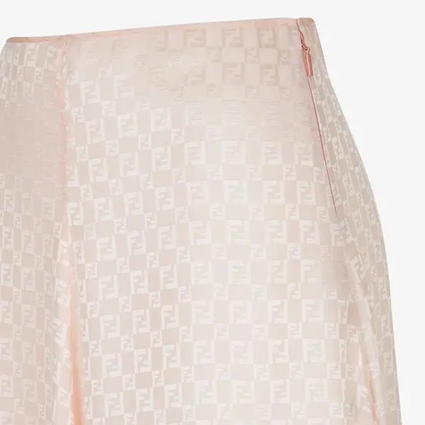 Fendi Printed Flared Midi Skirt