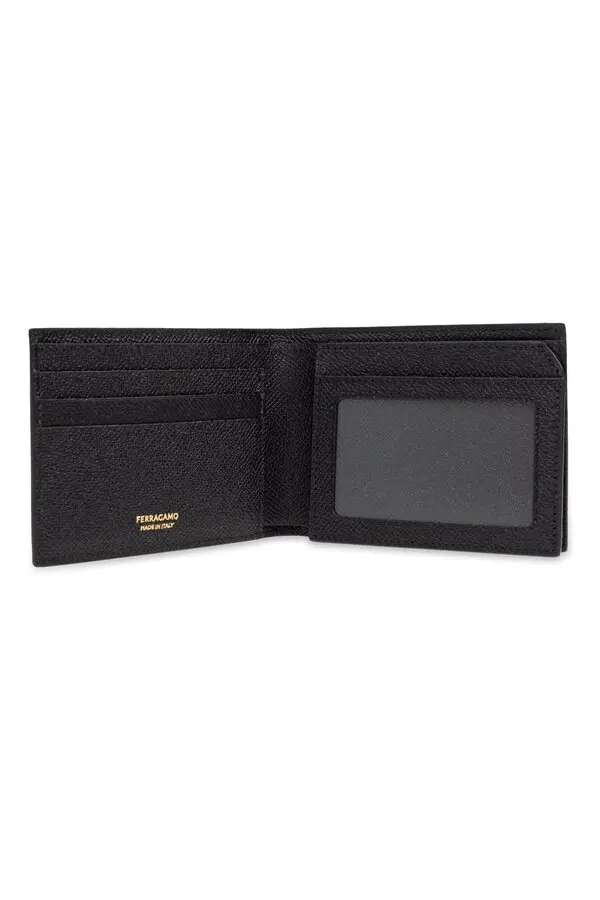 FERRAGAMO Wallet And Key Chain Two-piece Set - Black