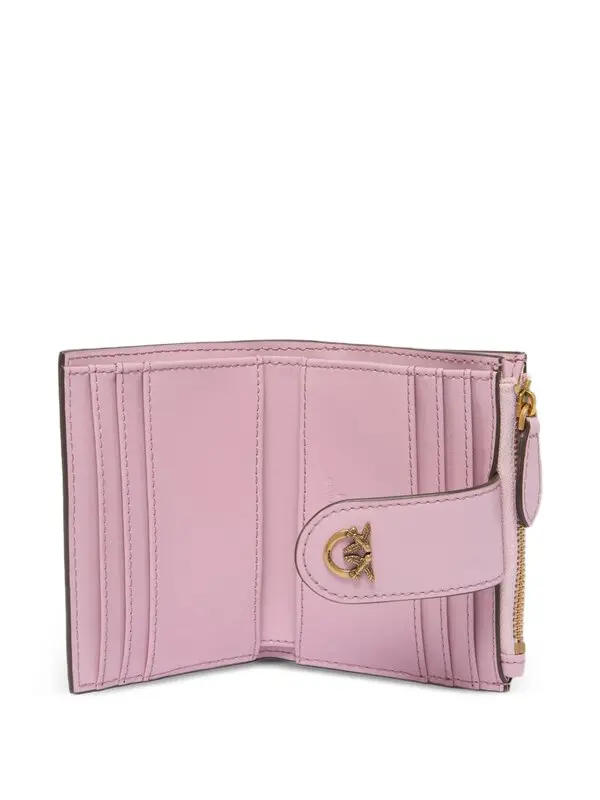 Pinko Logo Plaque Bi-fold Wallet - Pink