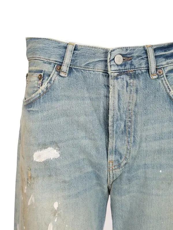 Acne Studios Wide-leg Distressed Jeans