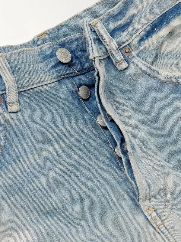 Acne Studios Wide-leg Distressed Jeans