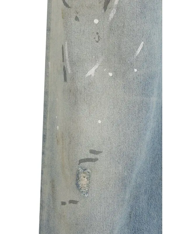 Acne Studios Wide-leg Distressed Jeans