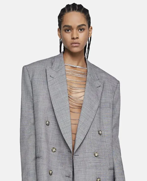 Stella McCartney Double-breasted Blazer - Gray