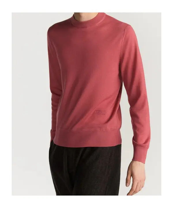 Dior Cd Icon Round Neck Sweater - Pink