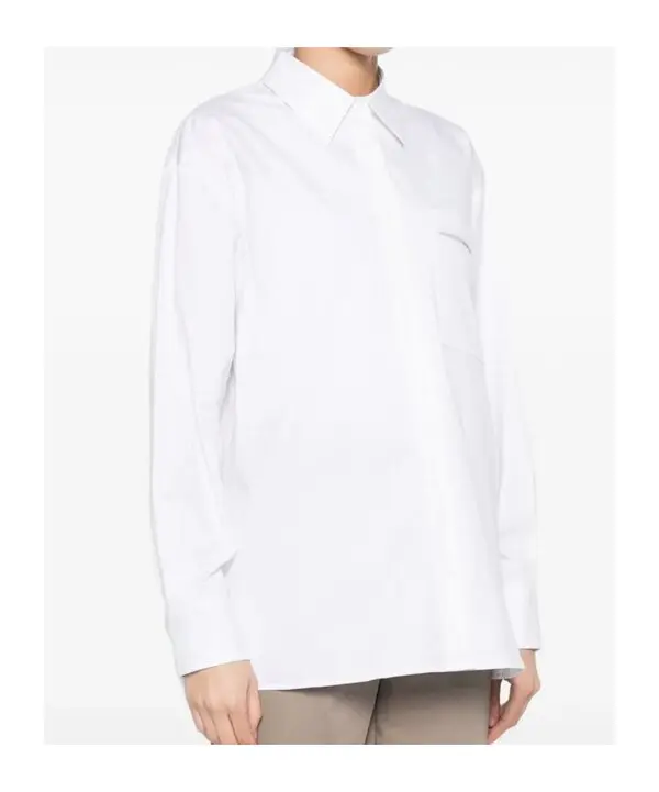 Peserico Long Sleeve Pocket Shirt - White