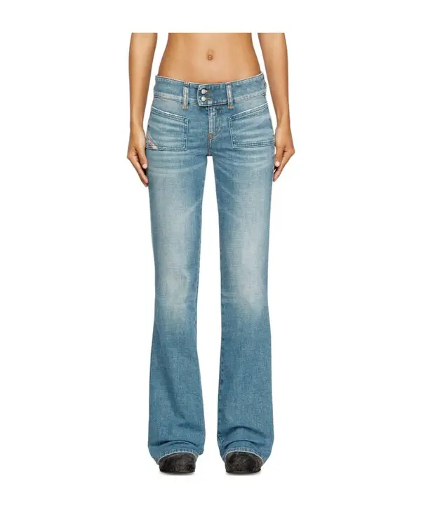 DIESEL® D-hush Bootcut Jeans - Medium Blue
