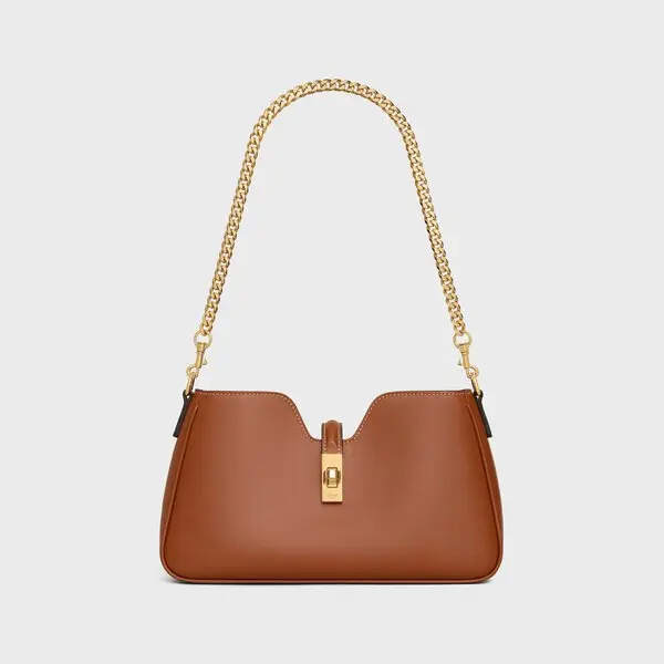 Celine Camille 16 Soft Shoulder Bag In Smooth Calfskin - Tan