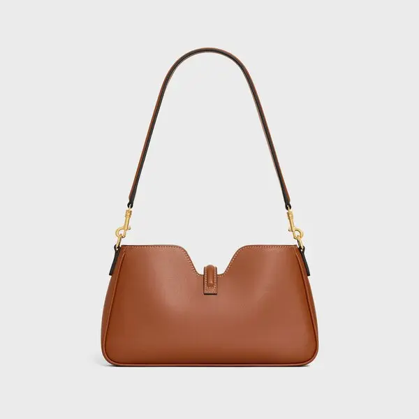 Celine Camille 16 Soft Shoulder Bag In Smooth Calfskin - Tan