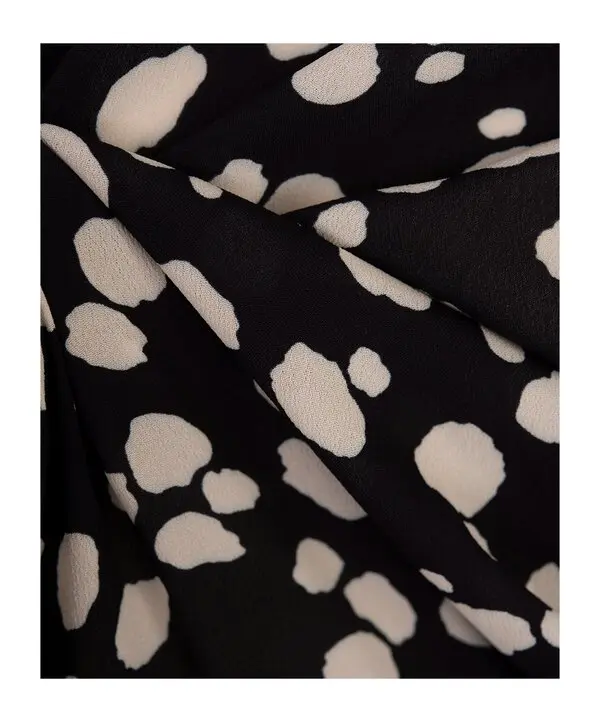 MSGM Spot-printed Long-sleeved Maxi Dress