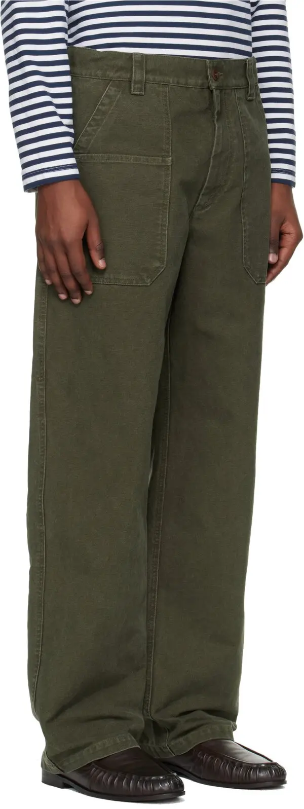 Isabel Marant Étoile Albo Wide Leg Pants - Khaki