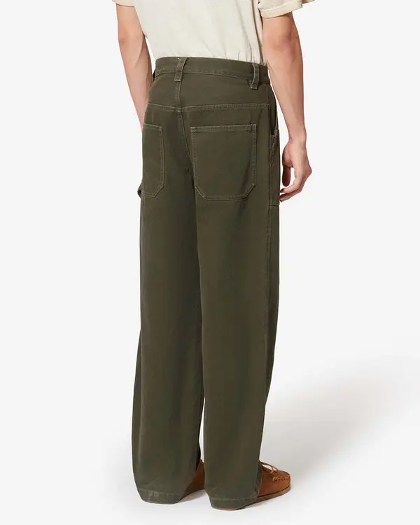 Isabel Marant Étoile Albo Wide Leg Pants - Khaki