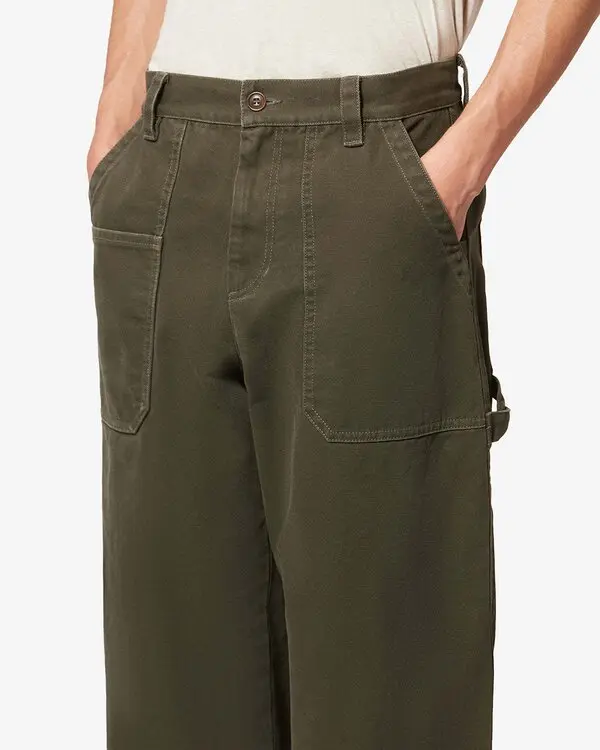 Isabel Marant Étoile Albo Wide Leg Pants - Khaki