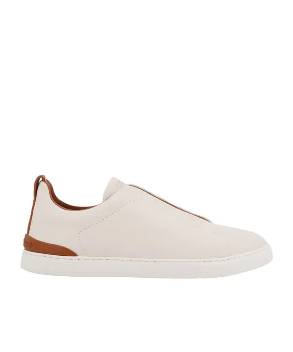 Zegna Triple Stitch Sneakers - White