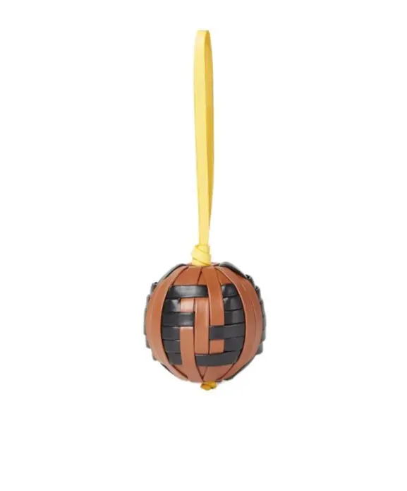 Fendi Ff Sphera Leather Charm - Brown